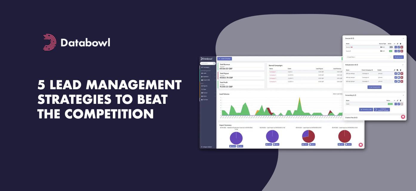 5 Lead Management Strategies To Beat The Competition / Blog / Databowl